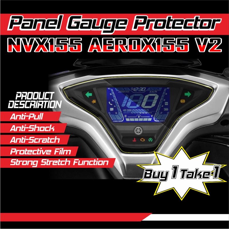 (Buy 1 free 1) yamaha aerox v2 speedometer meter screen protector nvx ...