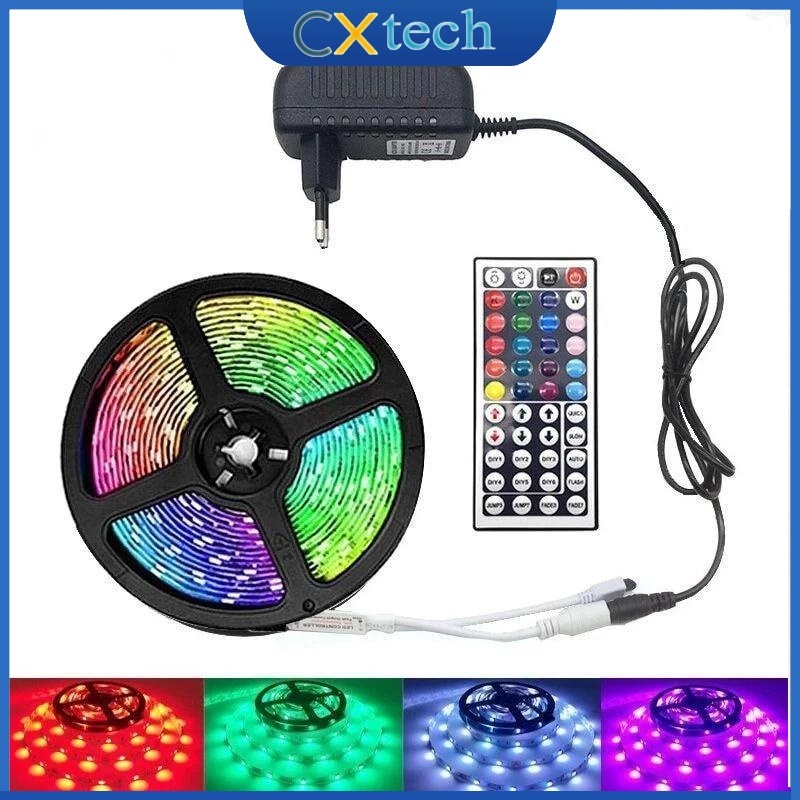DC12V SMD 5050 RGB LED Strip lighting Set 60LED/m 5M Strip lights with ...