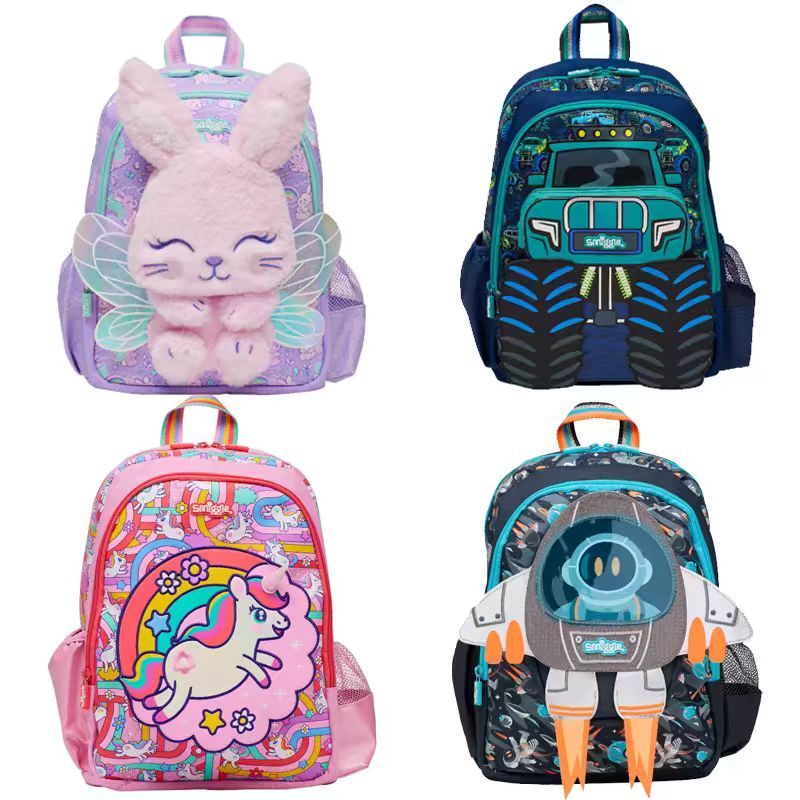 Australia smiggle Medium School Bag Elementary School Grade 1-2 Styling ...