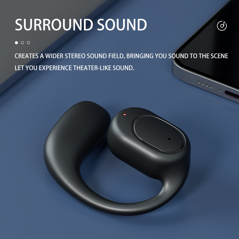 Single-ear business Bluetooth headset, new over-ear style, bone ...