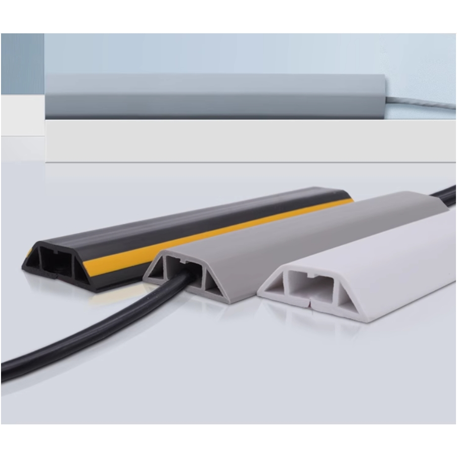 PVC Wire Trunking Flexible Cable Cover Self-Adhesive Floor Cable ...