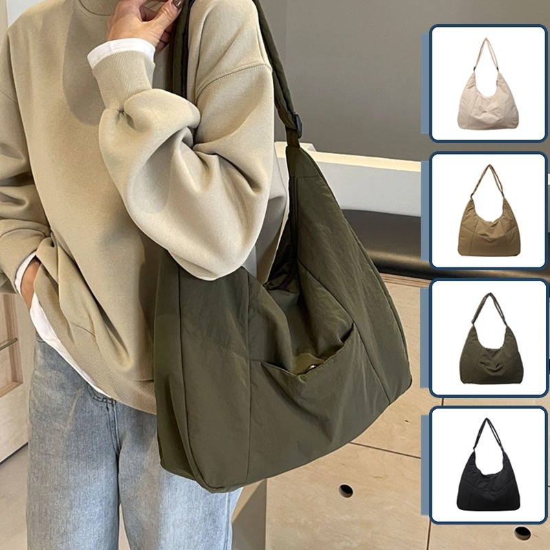 Large Capacity Totes Female College Student Class Crossbody Bag ...