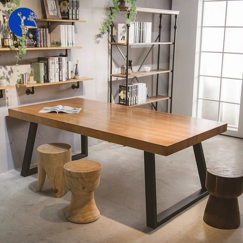 Solid Wood Office Desk Scandinavian Computer Desk Simple Writing Desk ...