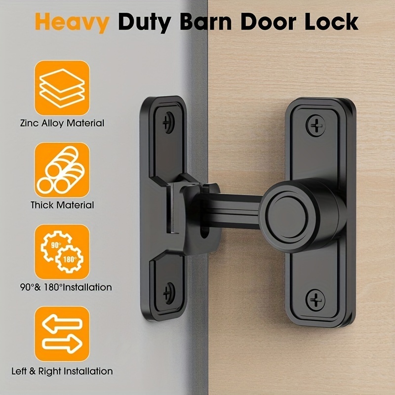 Door Lock Guard Latch Bolt 90 180 Degree Stainless Steel Toggle Latch ...