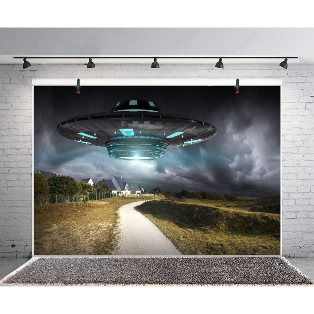 7x5ft UFO Spaceship Flying Saucer Photography Background Science Alien ...