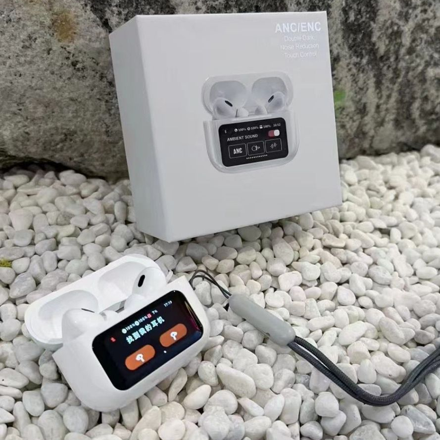 2024 A9 Pro 2 Smart Touch Screen Bluetooth Earphone ANC Noise ...