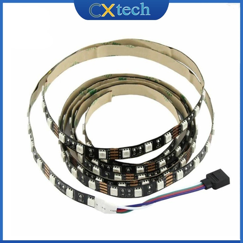 5V Led Strip Light SMD RGB 5050 Black PCB Board for Ambilight TV PC ...
