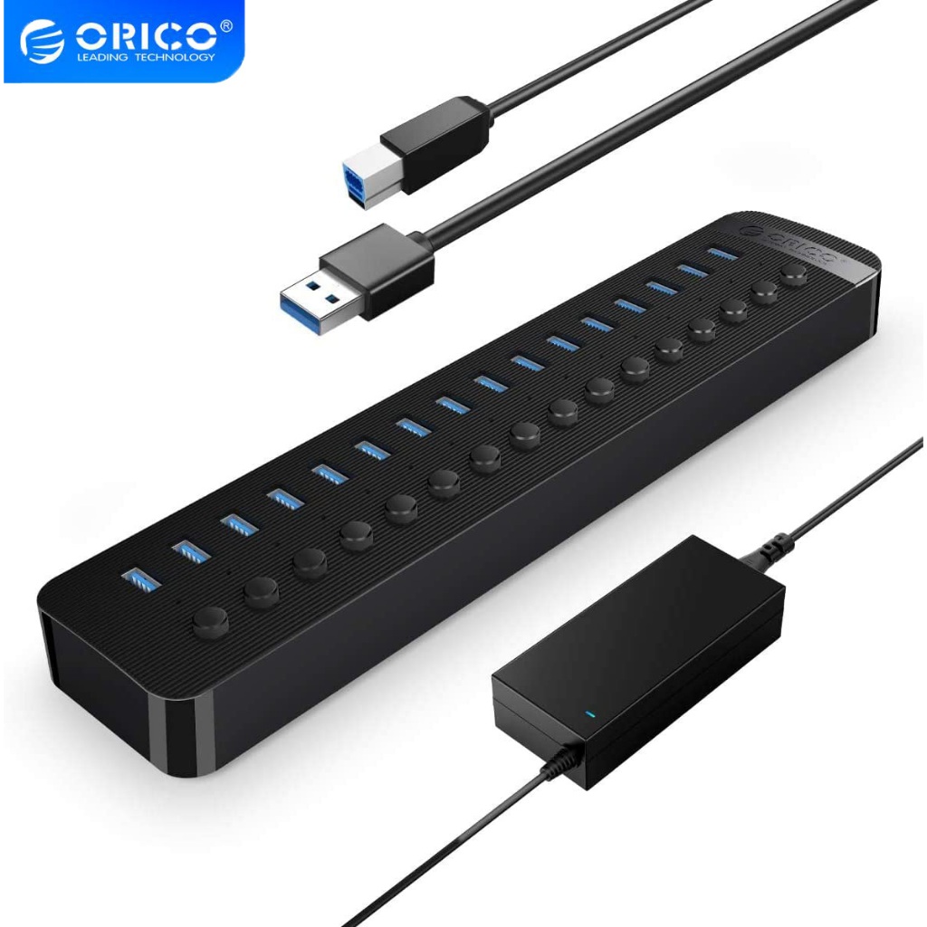 ORICO USB HUB 7/10/13/16Ports USB3.0 5Gbps | Shopee Singapore