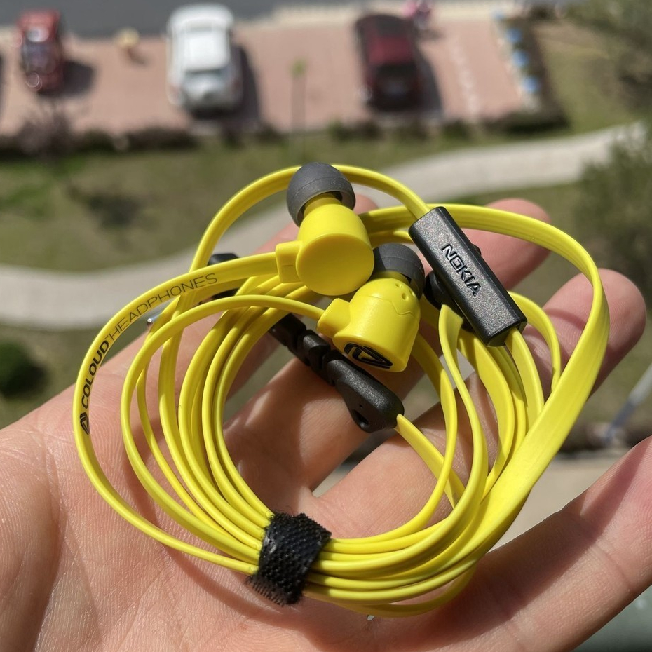Coloud Nokia Co-Branded Headset High-Appearance Flat Wire Durable ...