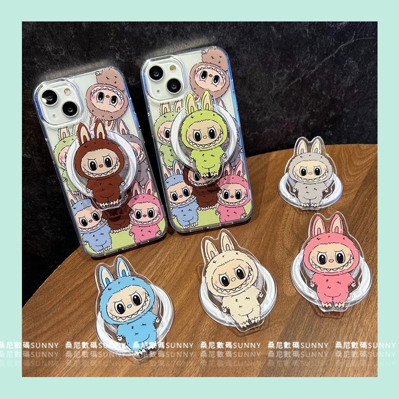 Magnetic Bracket labubu Magnetic Phone Case labubu Couple Hard Case ...