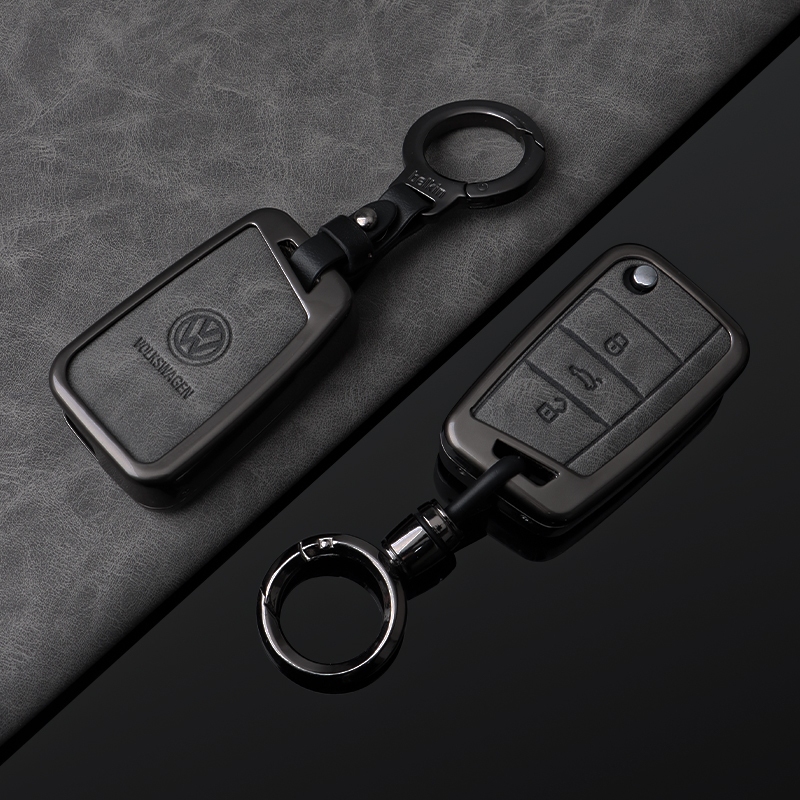 [NEW]Alloy car key Case Cover for VW Volkswagen Polo Golf 4 5 6 7 T5 ...