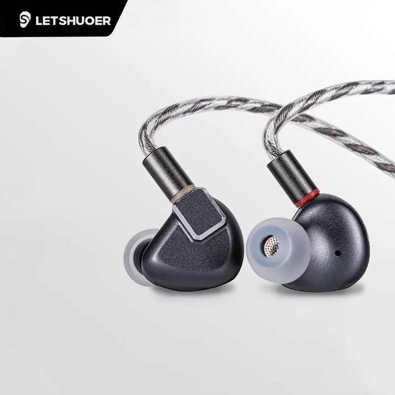 Shuoer S12 |14.8mm Planar Magnetic Driver Earphones with Silver Plated ...