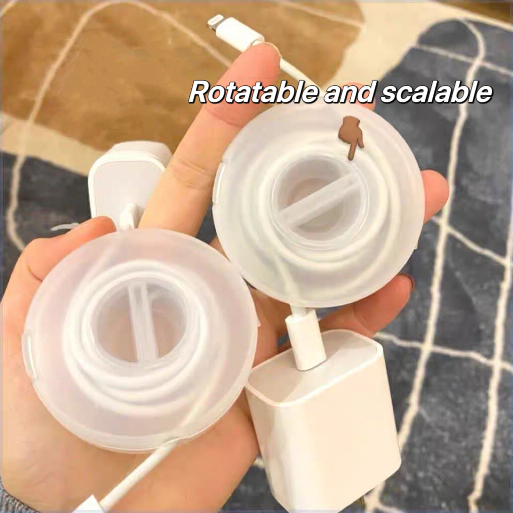 Portable Rotating Cable Wire Winder Organizer Retractable Management ...