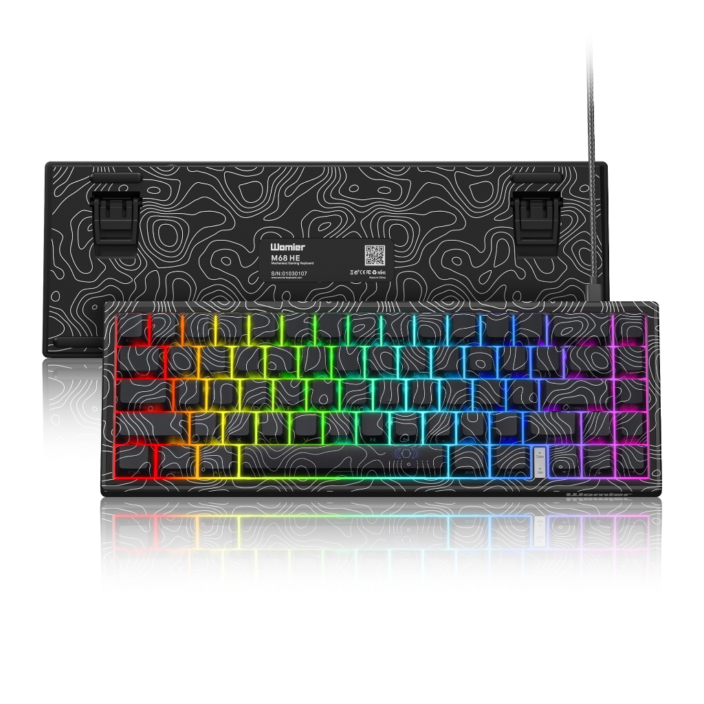 WOMIER Rapid Trigger Gaming Keyboard, M68 HE 65% Wired Magnetic ...