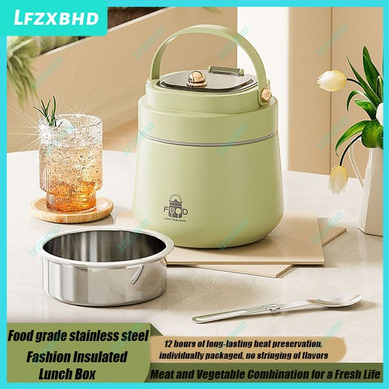304Stainless Steel Insulated Lunch Box Winter Office Worker Portable ...