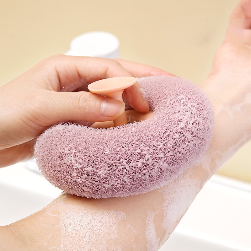 Suction Cup Bath Ball Shower Scrubber Massage Back Rub Bath Sponge ...