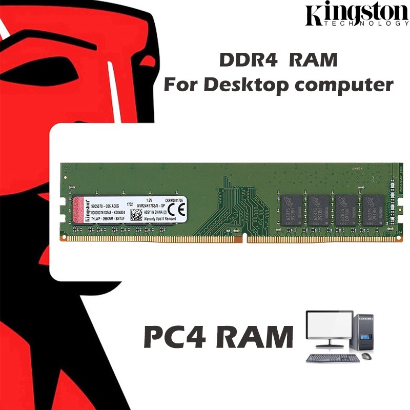 Kingston PC4 RAM DDR4 4GB 8GB 16GB 2133/2400/2666/3200MHz UDIMM 288Pin ...