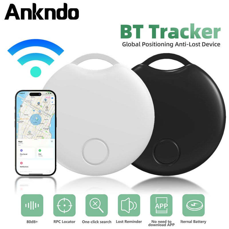 Ankndo Smart Air-Tag Tracker Locator Work with Aple Find My App Smart ...