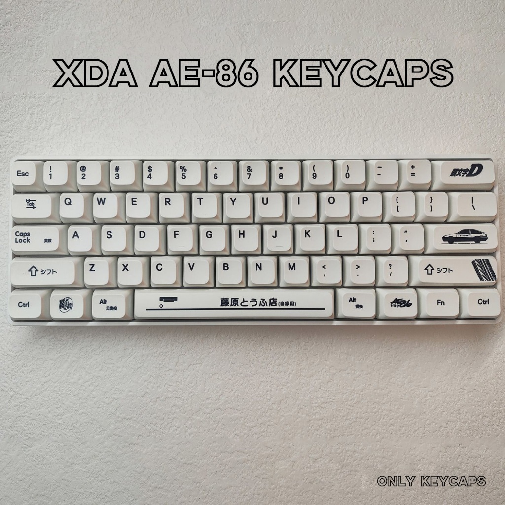 AE-86 Initial D Keycaps PBT Dye-sub XDA Profile Keycap Custom Keycaps ...