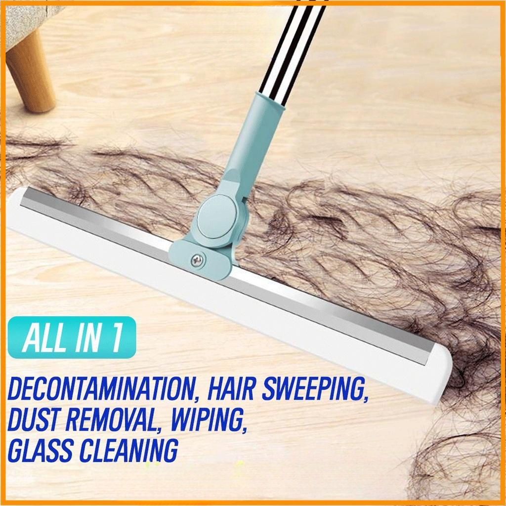 【SG Seller】 52cm Magic Broom Sweeper Silicone Floor Scraper Retractable ...