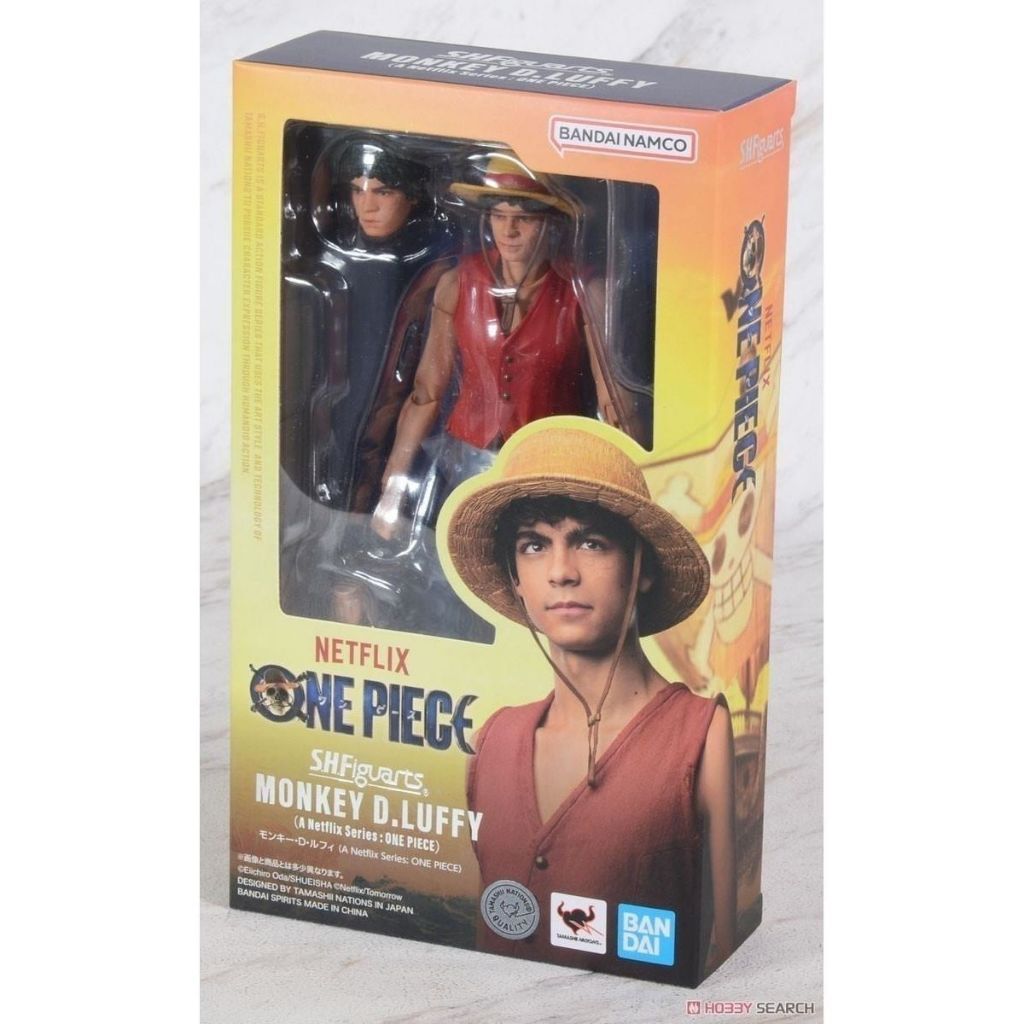 Bandai SHF One Piece Net Flying Live-Action Monkey D Luffy Joint ...