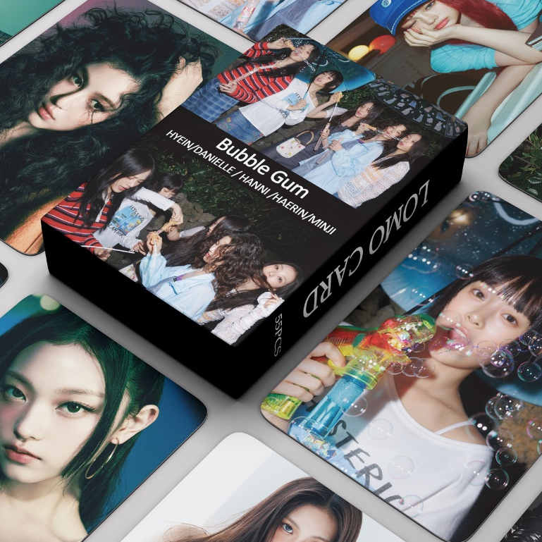 55 Pcs Small Cards NEW-JEANS 1st Anniversary Bunny Land Card lomo Card ...