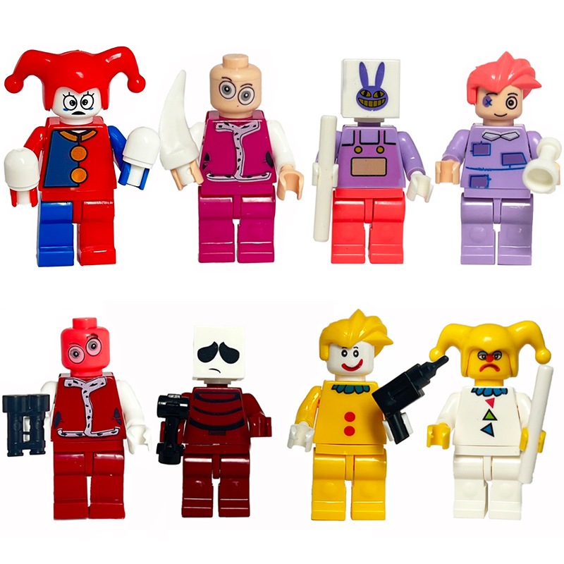 Hohland 8 Amazing Circus Character Building Blocks Set suitable for ...