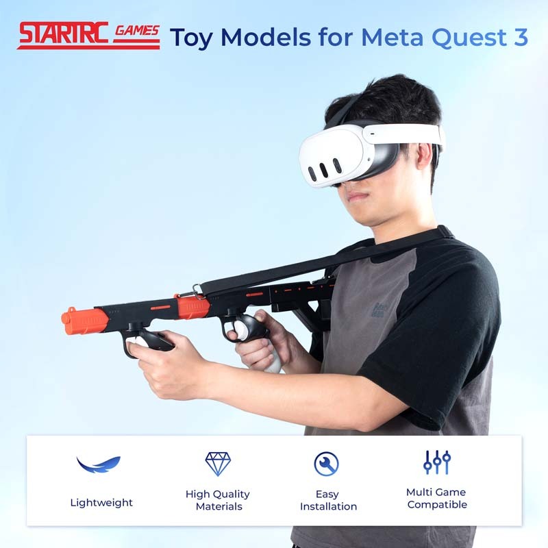 For Meta Quest 3 Gun Stock VR Controller Magnetic Gunstock Stand ...
