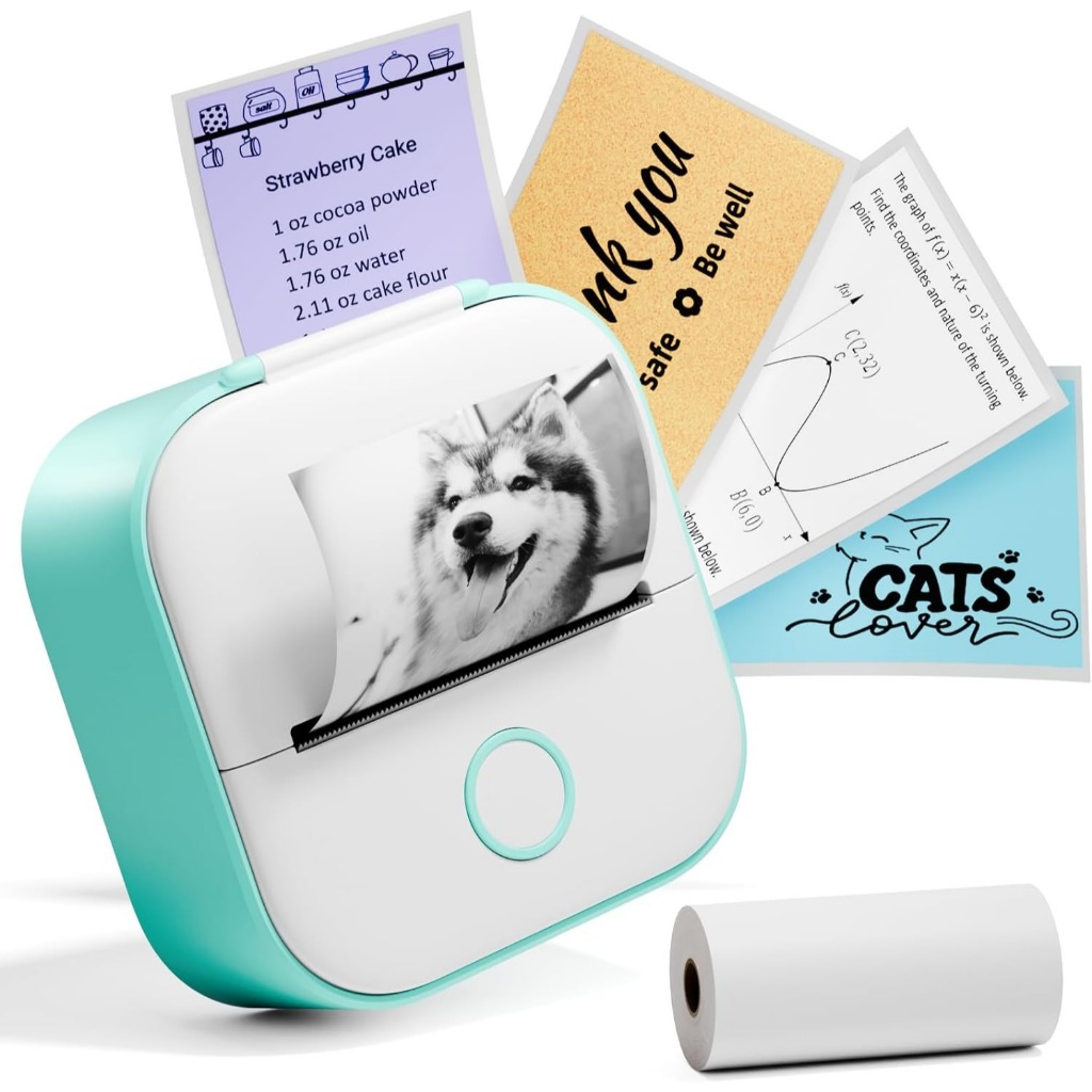 Phomemo T02 Mini Bluetooth Thermal Label Sticker Printer For Photo ...