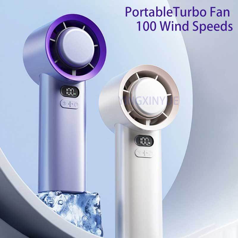 2024 NEW Portable Handheld Turbo Fan 100 Speeds Adjustable Jet Fan Air ...