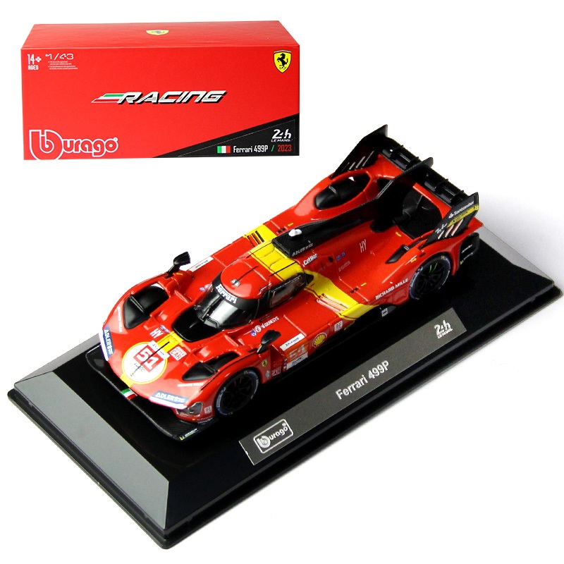 Bburago 1:43 Ferrari 499p #51 24H Le Mans Rally Champion Racing Car ...