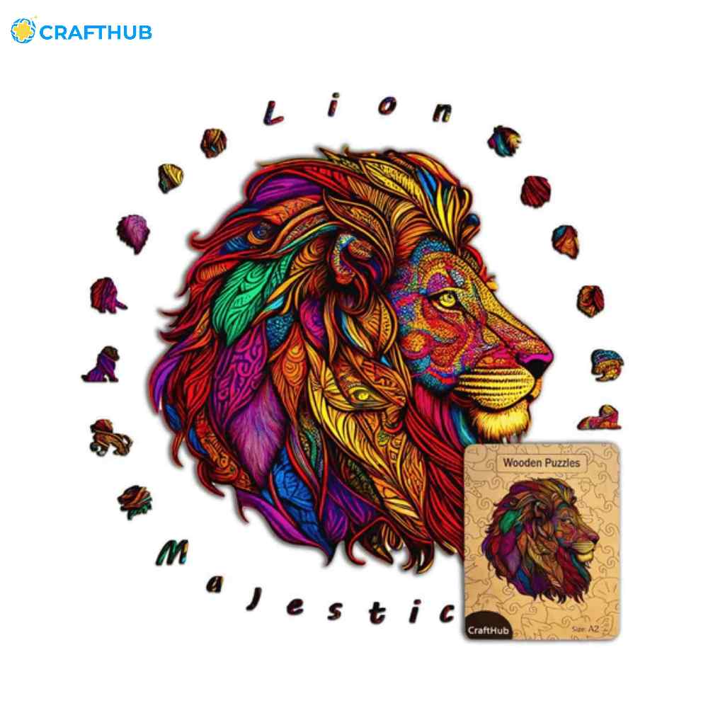 Crafthub Lion - Elegant and Intricate Puzzle for Lion and Nature Lovers ...