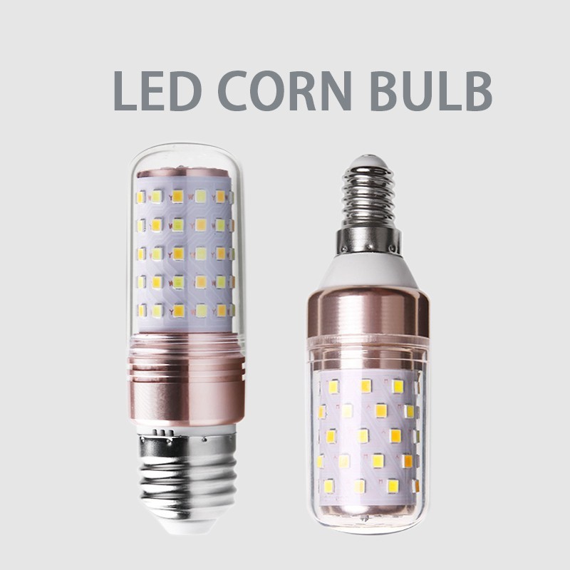 LED Corn Light Bulbs E14 E27 Screw Base Lamp 12W 16W 20W 220V Tricolour Dimming Bulb LED Light ...