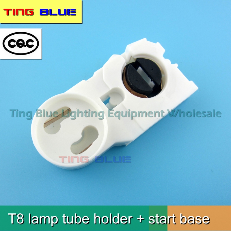 [10-12pcs] T8 Lamp Holder with Starter Holder G13 Starter Integrated ...