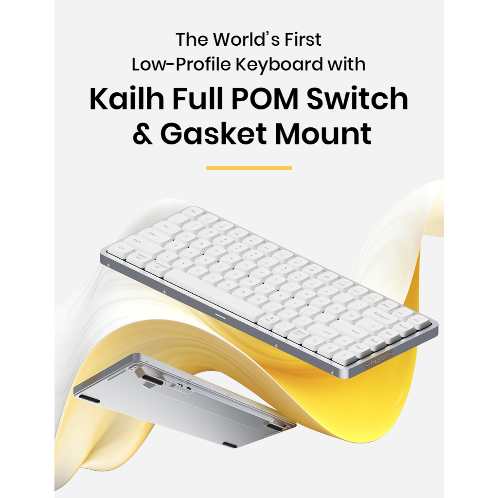 LOFREE Flow Mechanical Keyboard Wireless Quiet and Gentle Sound ...
