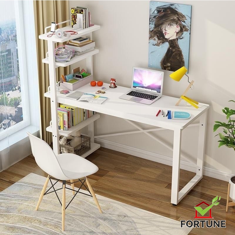 FORTUNE Study Table With Bookself Combined Computer Table Home Bedside ...