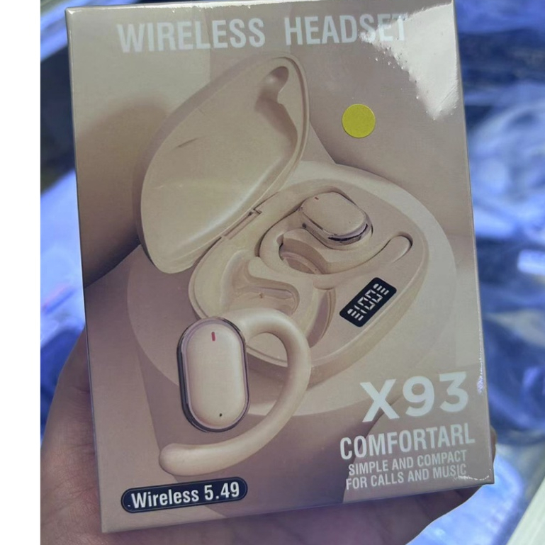 Non in ear bone conduction TWS sports Bluetooth earphone V5.3 with open ...
