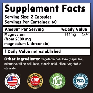 CREVIP L-Magnesium Threonate - Brain Health, Supports Memory and ...