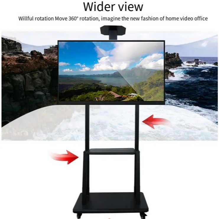 【SG READY STOCK】32-75 Inch Mobile Floor-standing LCD Monitor TV Frame ...