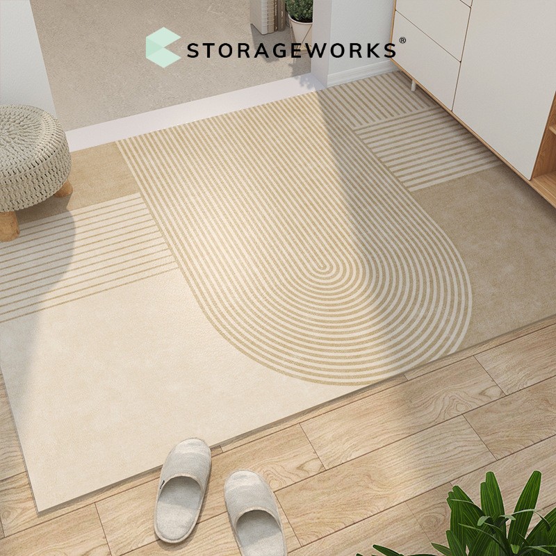 【SG seller】StorageWorks Leather Floor Mats Entrance Main Door Carpet ...