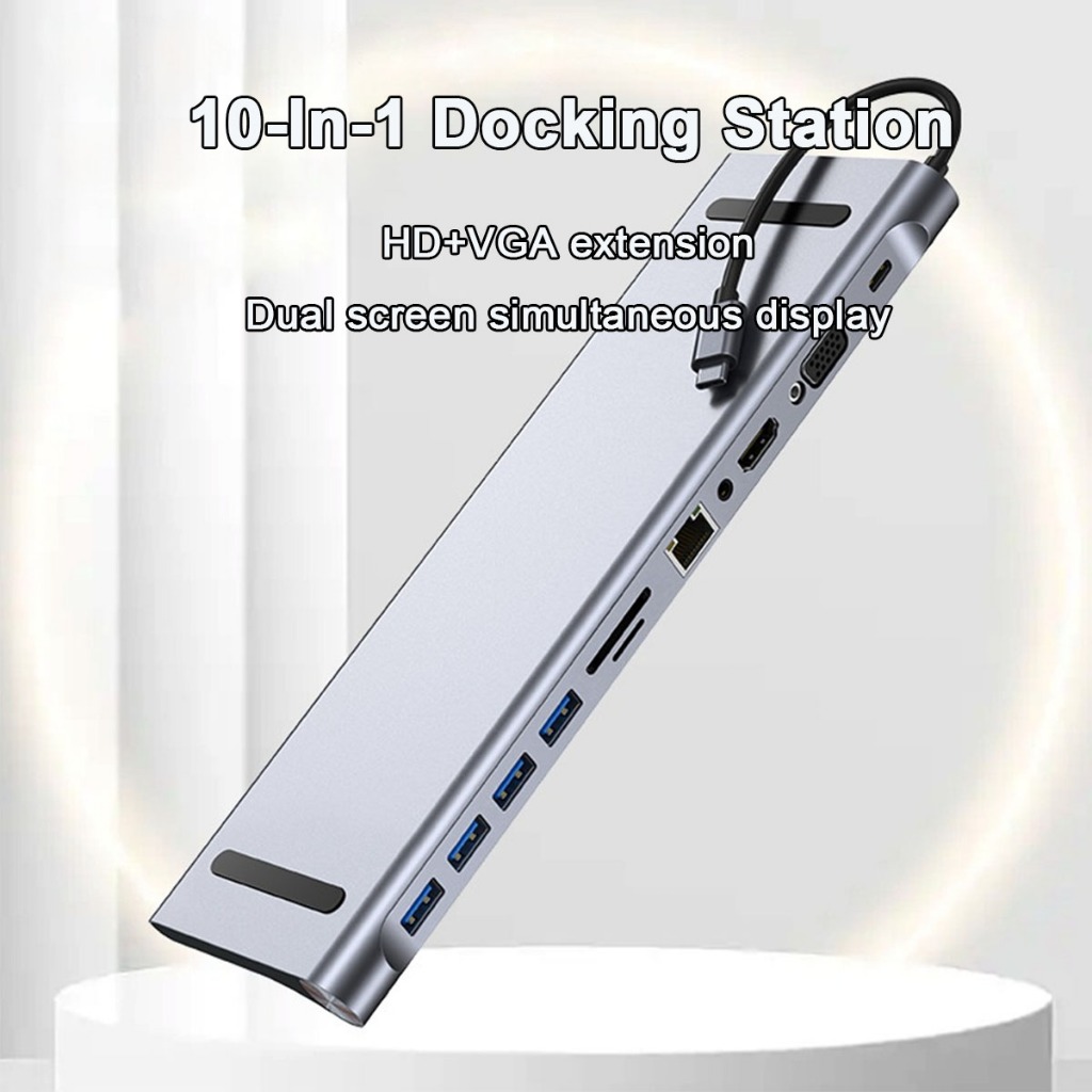 Docking Station Adapter Docking Station Computer Splitter 10 In 1 ...