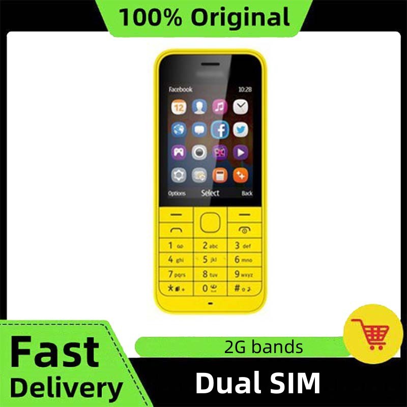 Nokias 220 GSM 2.4Inch Dual SIM Cards 2MP Camera Bluetooth FM Radio ...