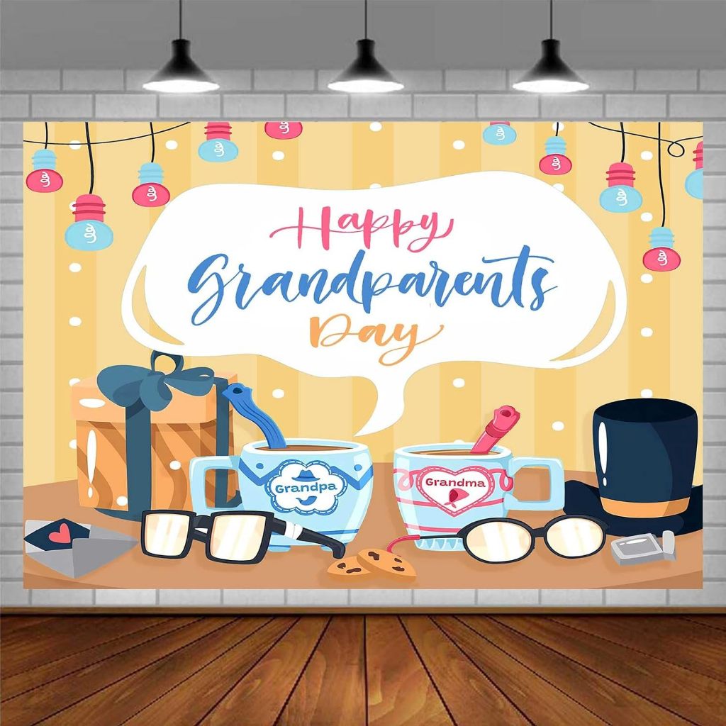 Happy Grandparents Day Photography Backdrop 7x5ft Love Grandpa and ...