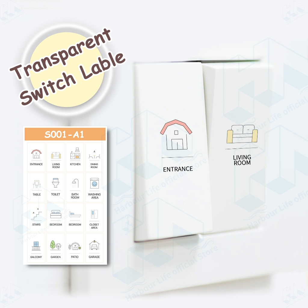 Power Switch Label Stickers Anti-scratch Waterproof Easy Peel Word for ...