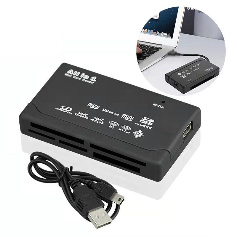 All in One Card Reader TF MS M2 XD CF Micro Carder Reader USB 2.0 with ...