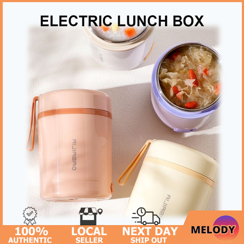 【SG Stock】Electric Lunch Box-600ml Stainless Steel Usb Keep Warm ...