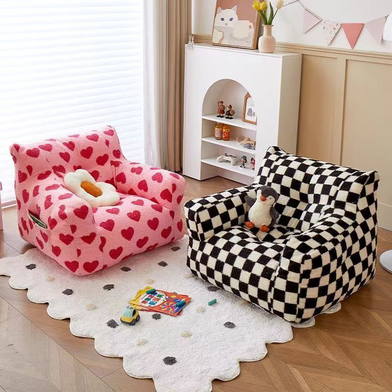 Children Small Sofa Bedroom Cute Seat Single Bean Bag Sofa Sitting ...