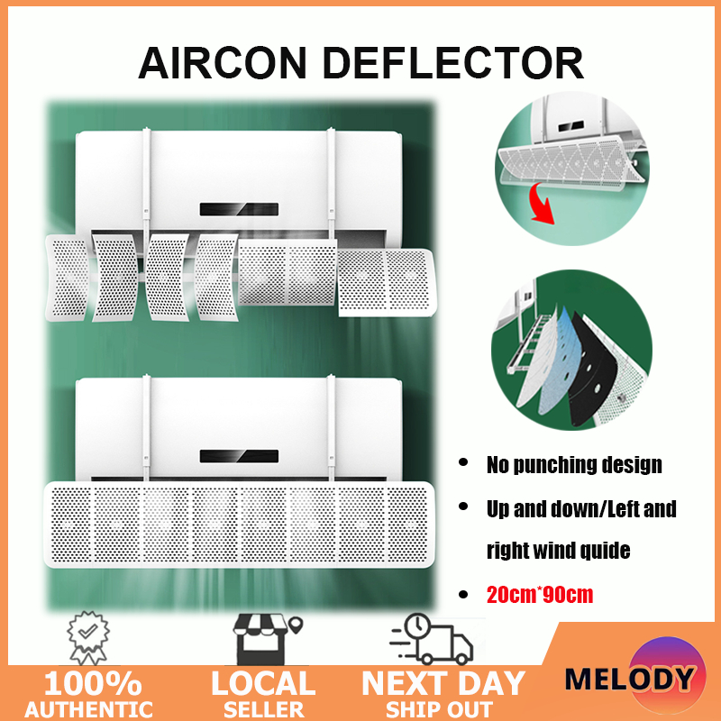 【SG Stock】Air Conditioner Wind Deflector/Air Baffle/Anti Direct Blowing ...