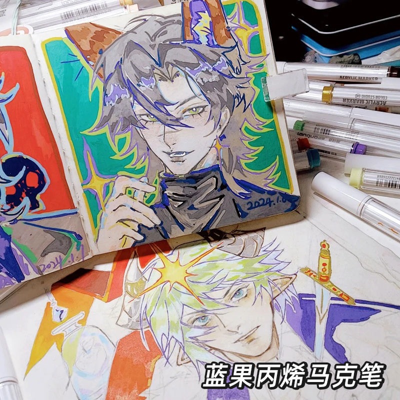 Languo Painting Markers highlighter pen set Markers 144 Colors markers ...