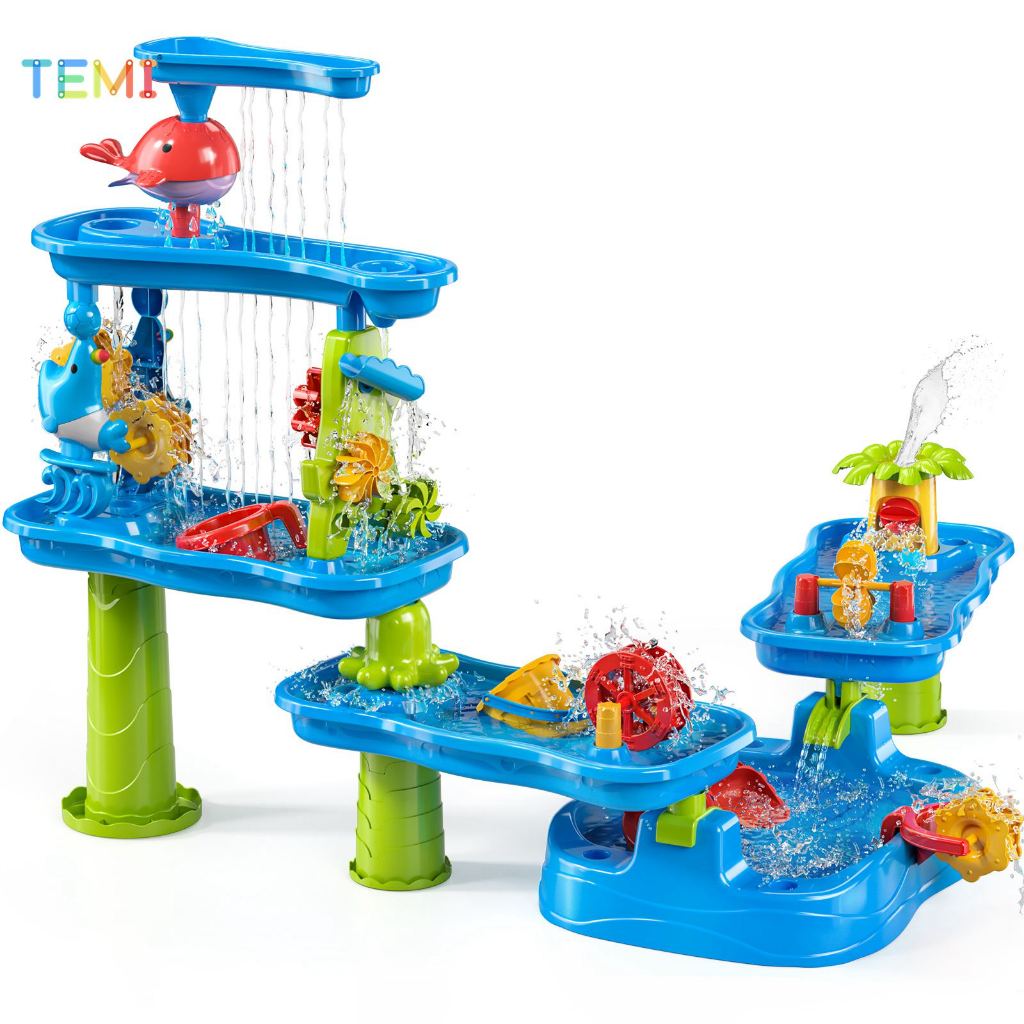 TEMI Water Table Toys Play Beach Set Sand Whee Sand Toy Beach Toys ...